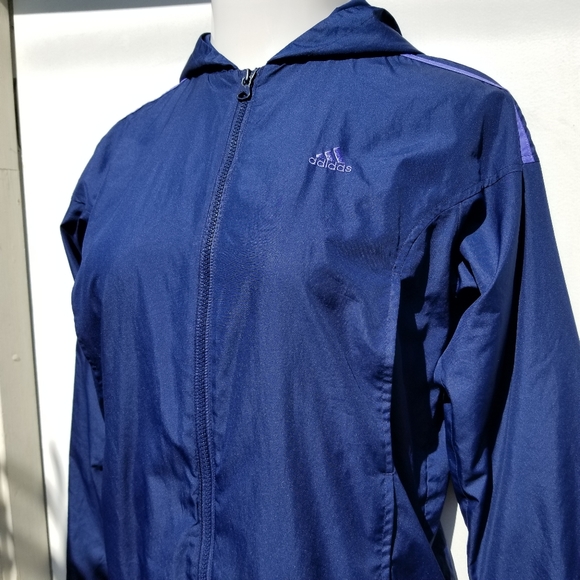 adidas | Jackets & Coats | Adidas Climaproof Windbreaker Hoodie Jacket ...